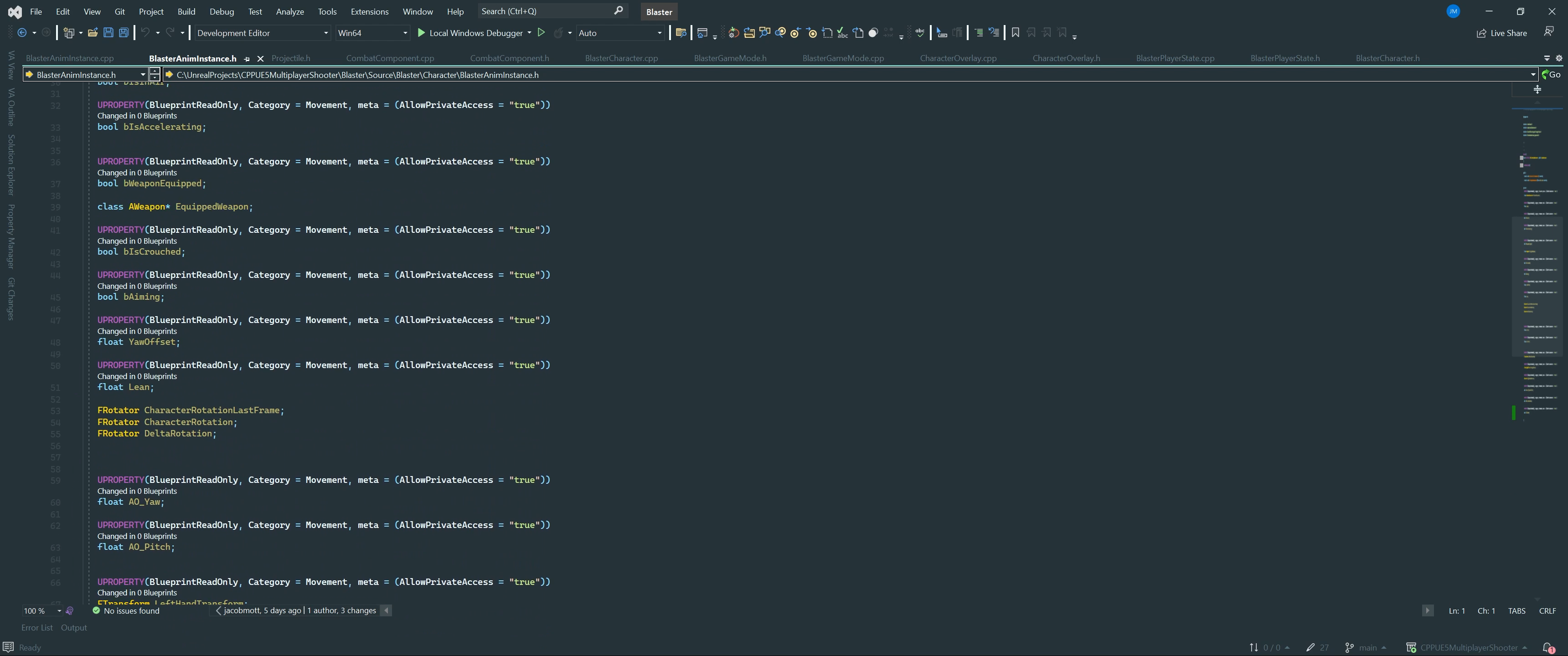 GitHub - jacobmott/CPPUE5MultiplayerShooter: Working through Unreal ...