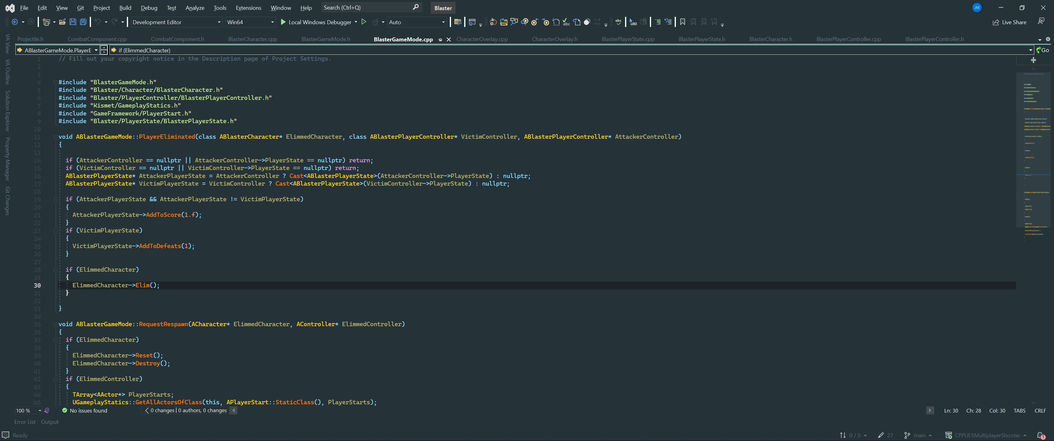 GitHub - jacobmott/CPPUE5MultiplayerShooter: Working through Unreal ...